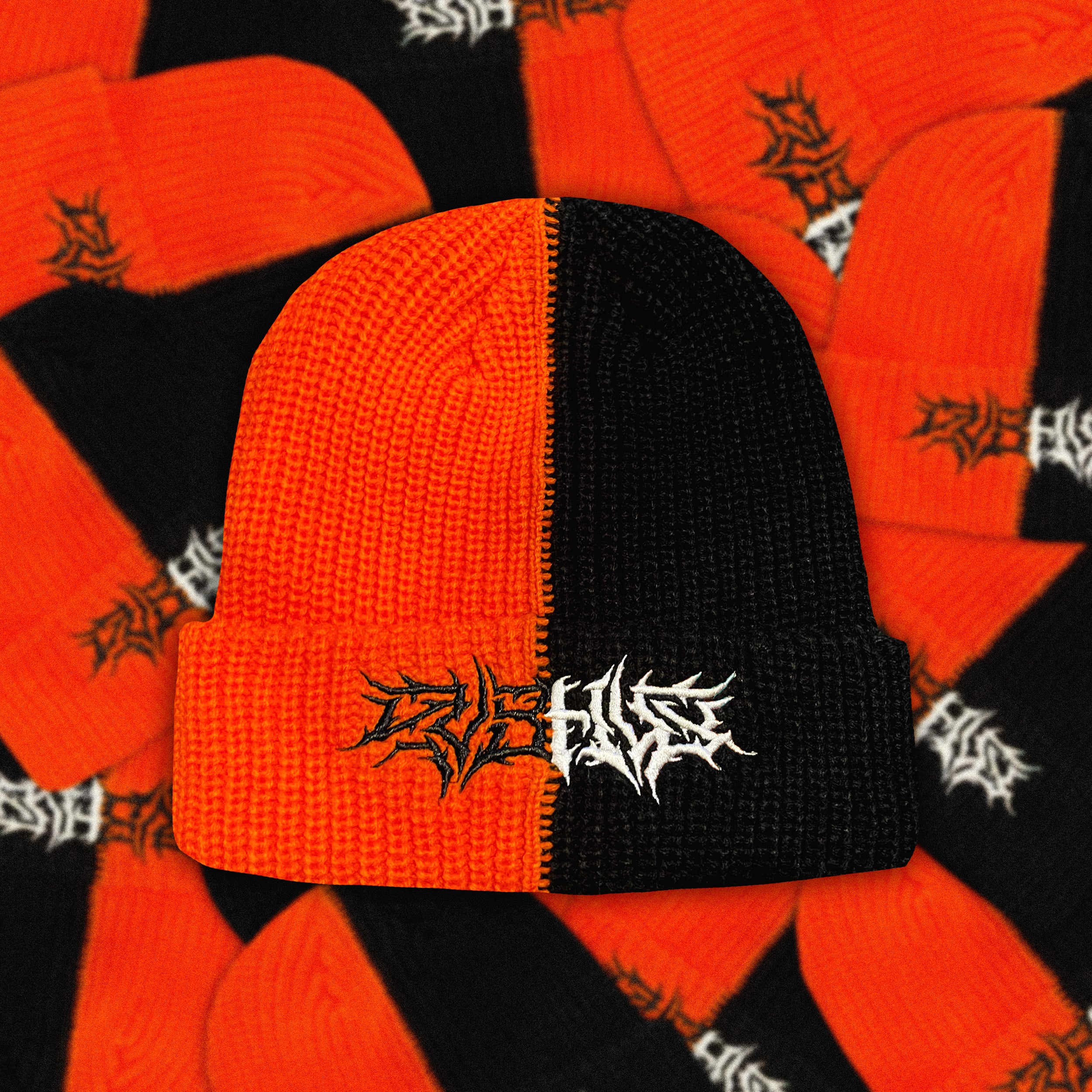 Split Beanie [OG - ORANGE] – DubHub